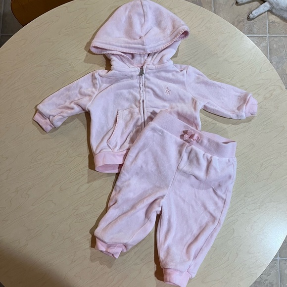 Ralph Lauren | Matching Sets | Ralph Lauren Baby Pink Sweat Suit | Poshmark